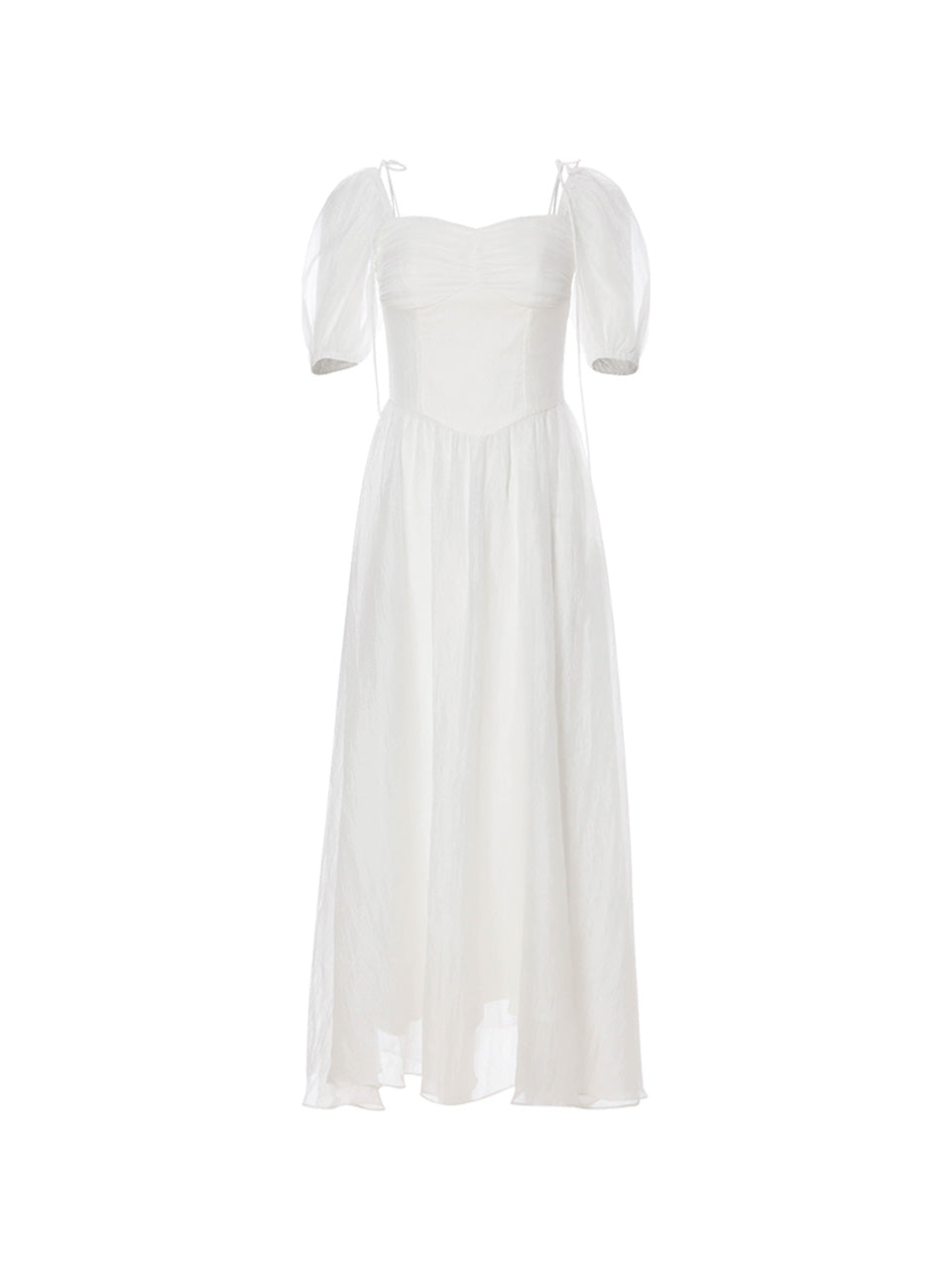 Minerva ribbon long dress (Ivory) – SINCETHEN
