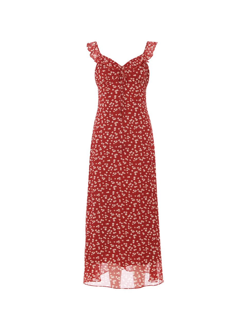 Scarlet frill long dress – SINCETHEN