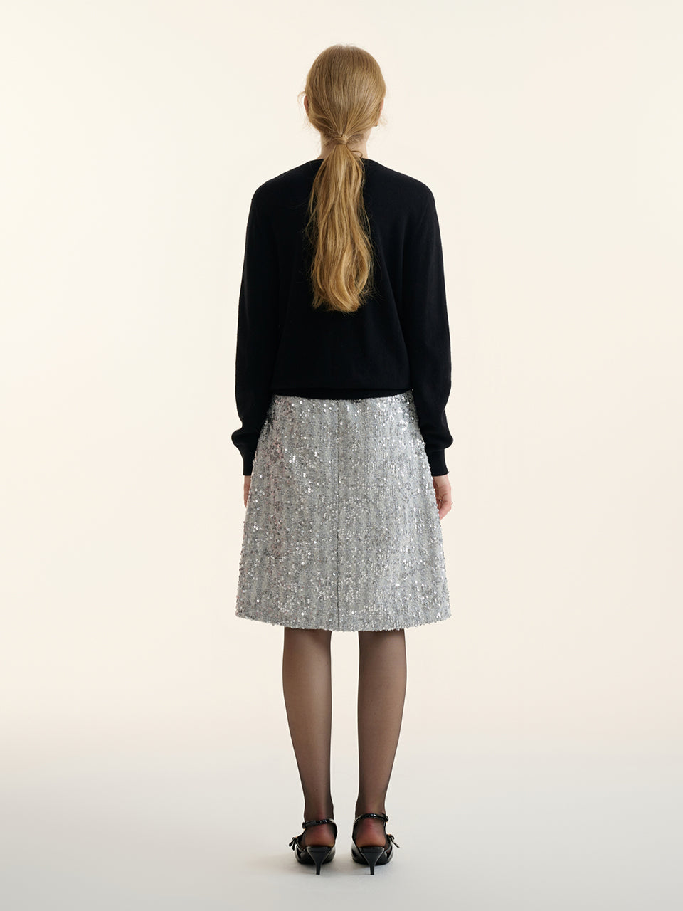 Spangle tweed skirt – SINCETHEN