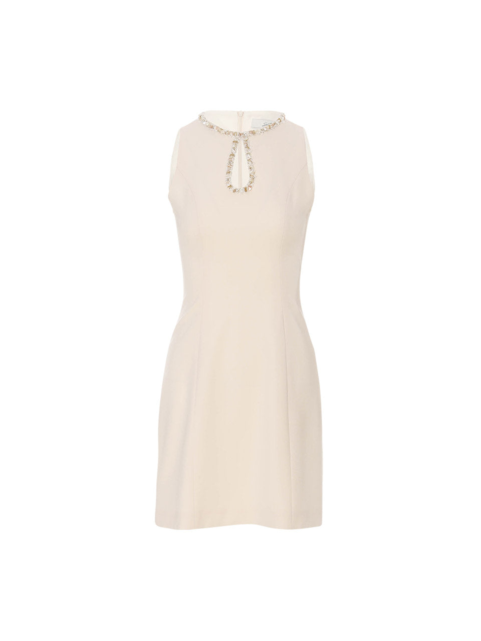 Halo Keyhole Mini Dress | Elegant Formal Mini with Crystal-Embellished ...